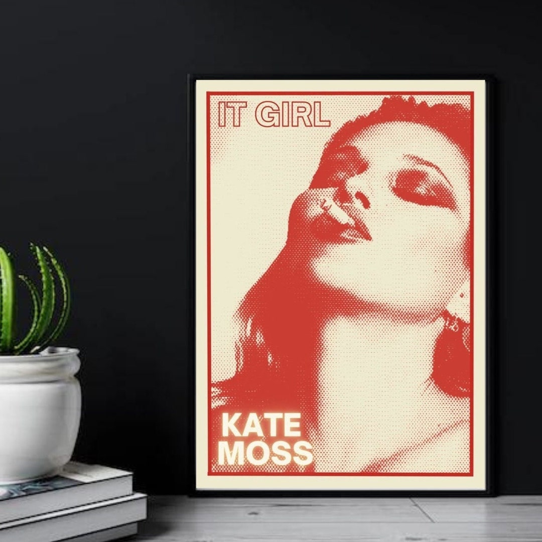 Kate Moss Poster Aesthetic Kate Moss Poster Vintage Model - Etsy