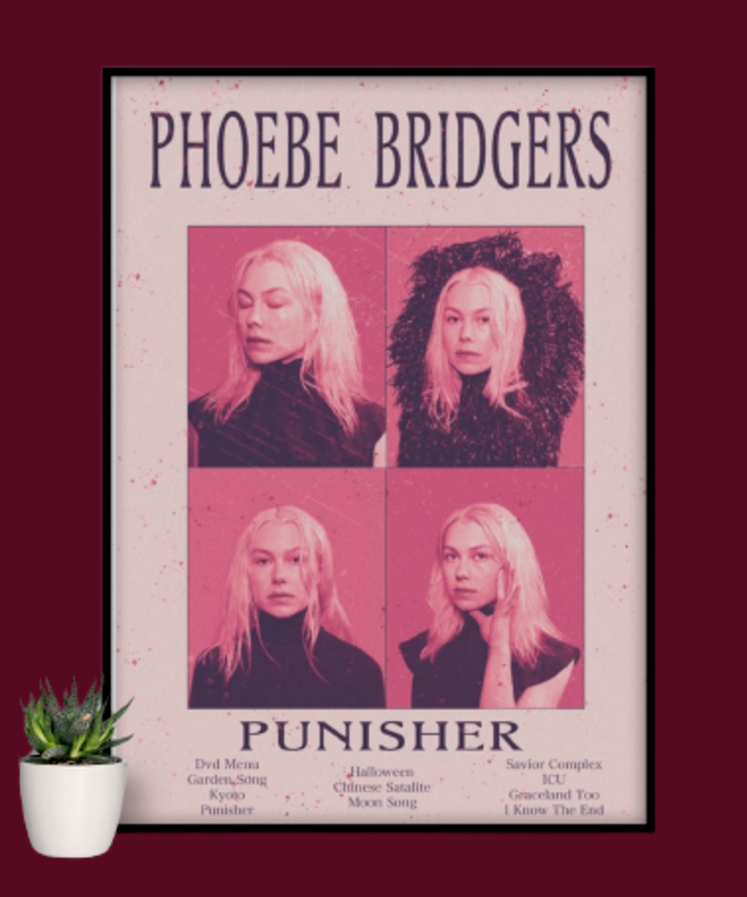 Phoebe Bridgers Aesthetic Poster, Cute Music Poster, Vintage Album ...