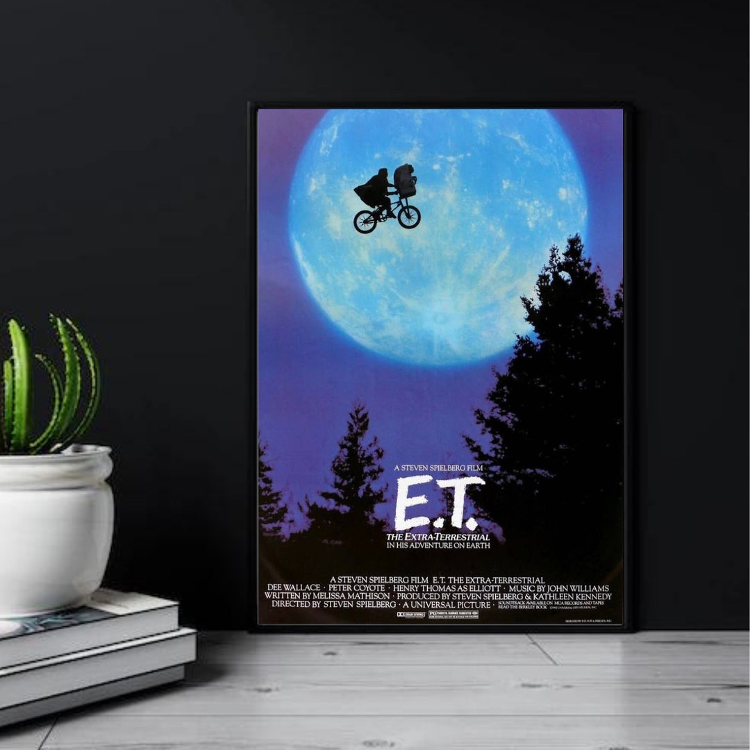 ET Poster E.T. Movie Poster Vintage Alien Movie Poster Wall - Etsy
