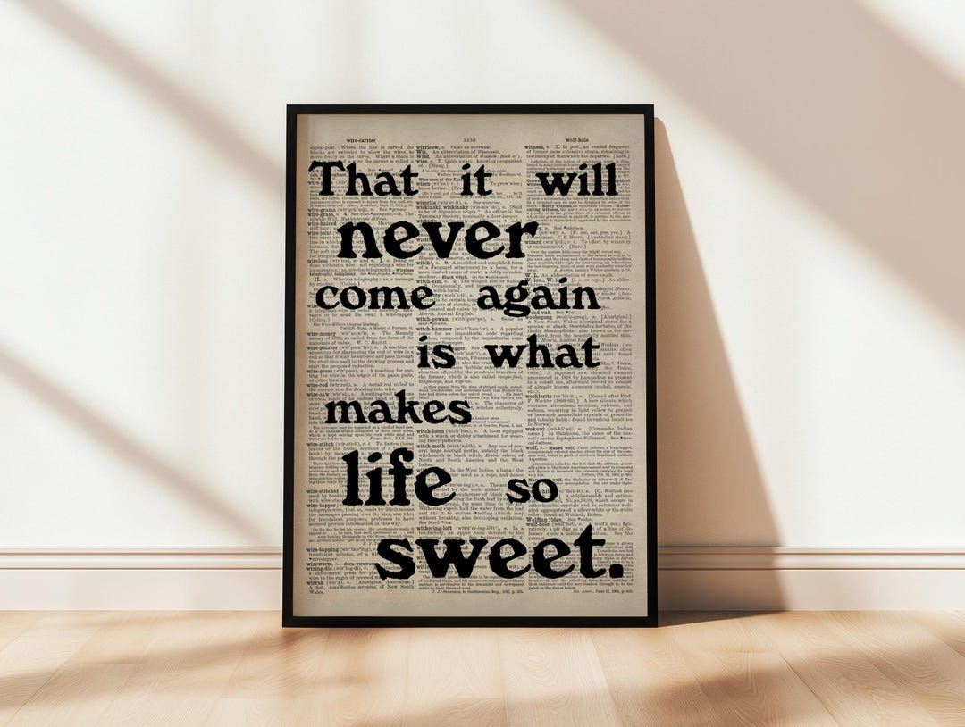 Emily Dickinson Quote Poster: Vintage Dictionary Art Print - Etsy