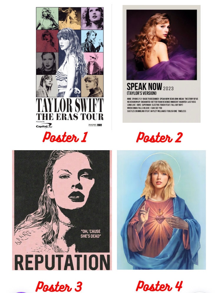 Taylor Poster, Taylor The Eras Tour Poster, Aesthetic Music Poster sold ...