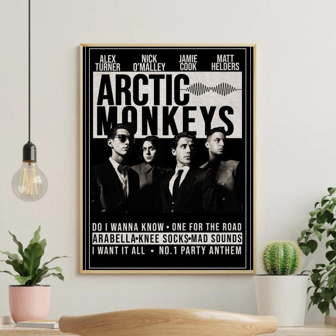 Arctic Monkeys Poster, AM Poster, 505, Rock and Roll Poster, Alex ...