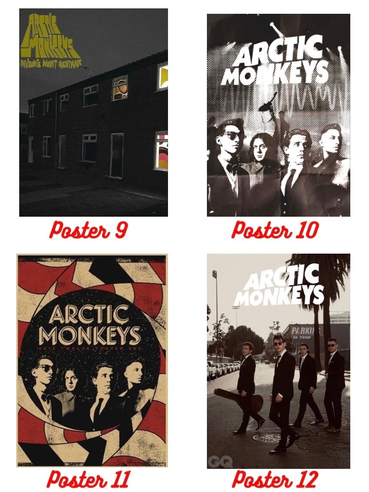 Arctic Monkeys Poster, AM Poster, 505, Rock and Roll Poster, Alex ...