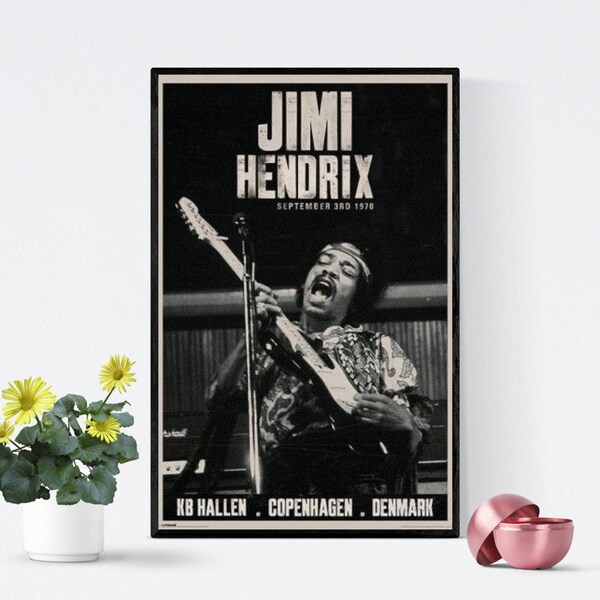 Jimi Hendrix Poster - Etsy