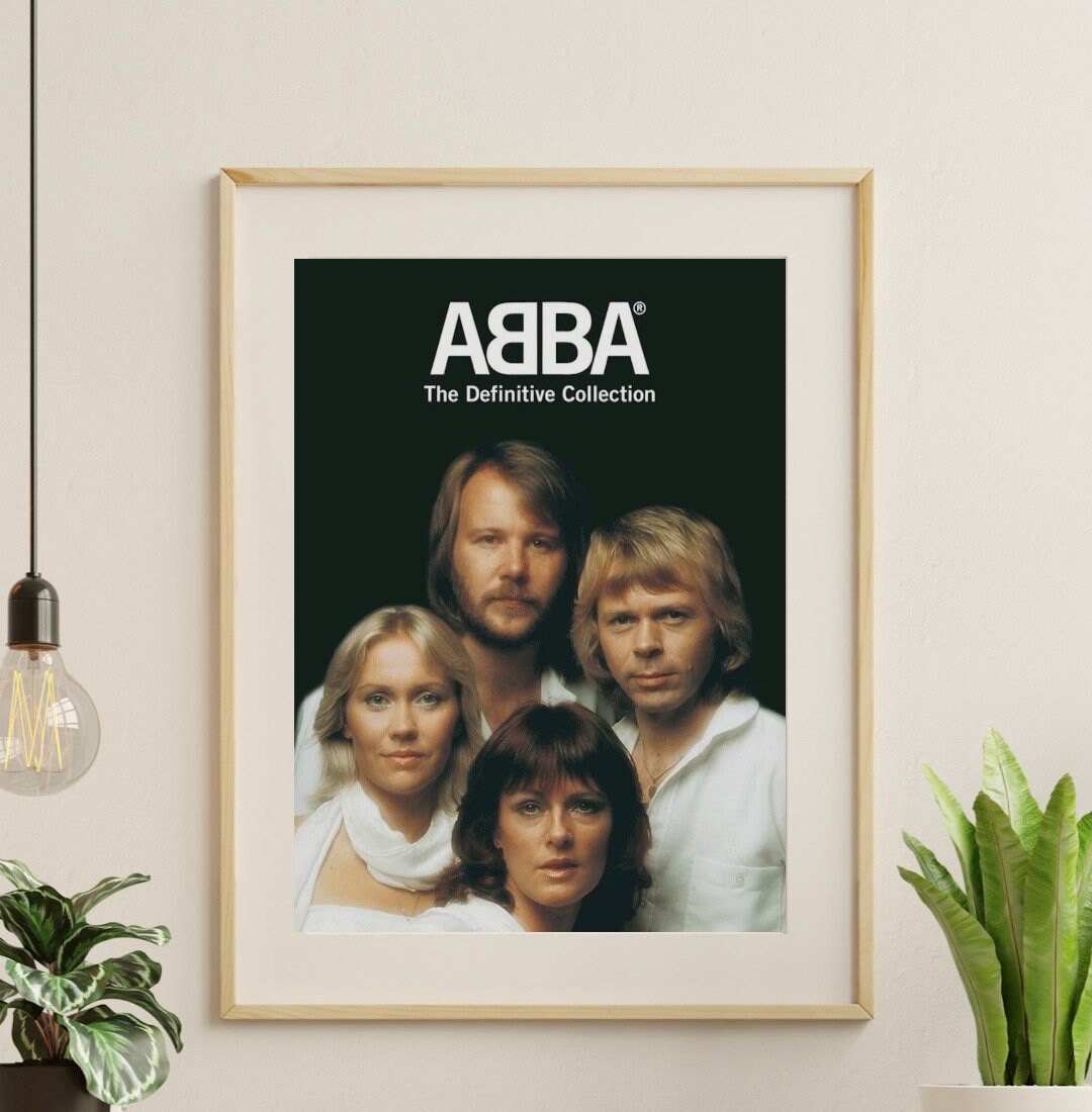 ABBA Music Poster, Vintage Pop Poster, Gift for ABBA Fan, Gift for Him ...