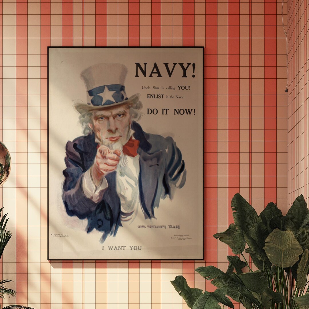 Uncle Sam Print, Propaganda Poster, War Poster, Vintage Wall Art ...
