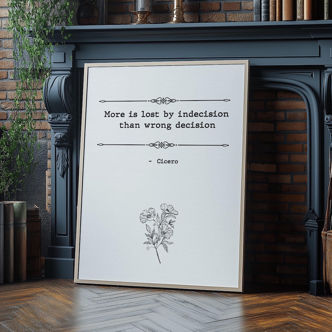 Cicero Quote Poster, Motivational Quote Print, Inspirational Quote ...