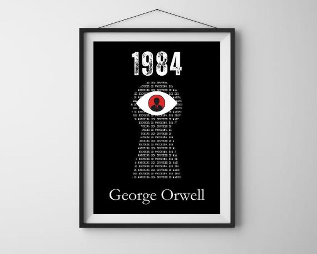 1984 Poster, 1984 Print, George Orwell Poster, George Orwell Print ...