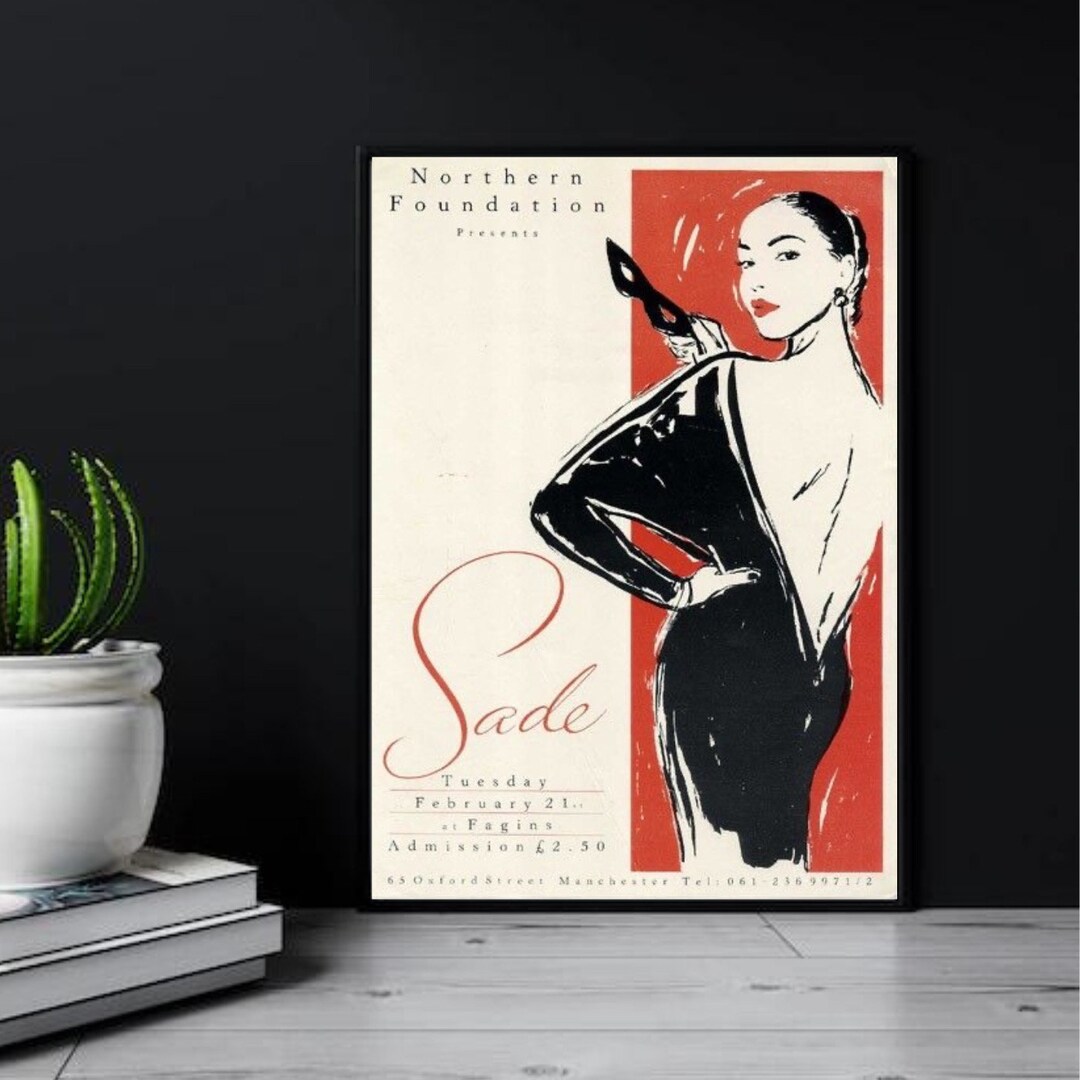Sade Adu Aesthetic Poster Vintage Music Poster Sade Band - Etsy