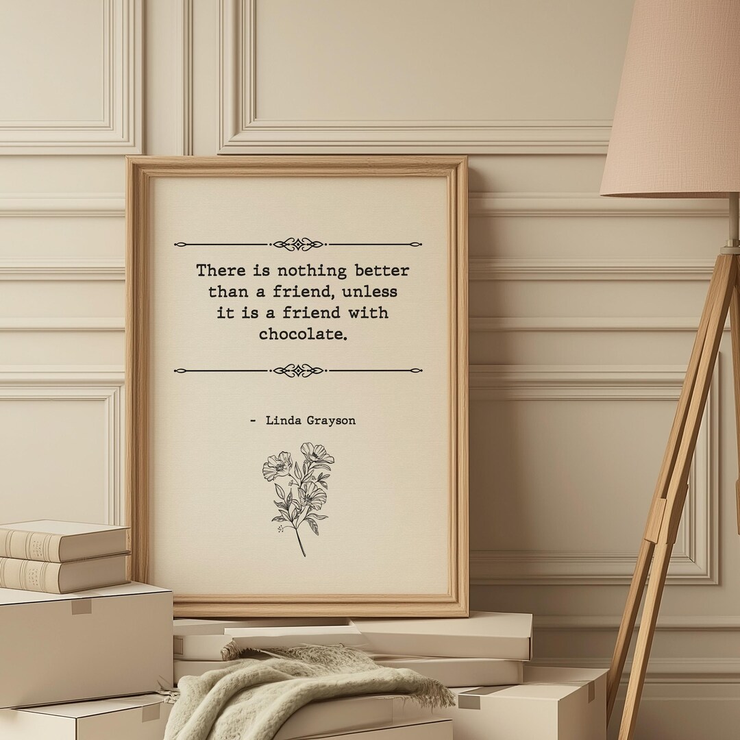 Linda Grayson Quote, Friendship Quote, Inspirational Quote, Vintage ...