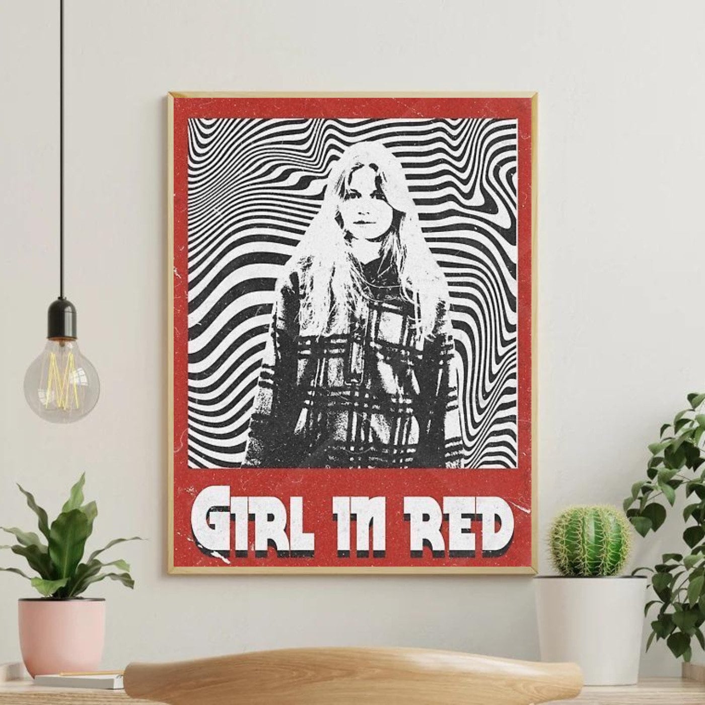 Girl in Red Aesthetic Poster, Vintage Album Cover Poster, LGBTQ Poster ...