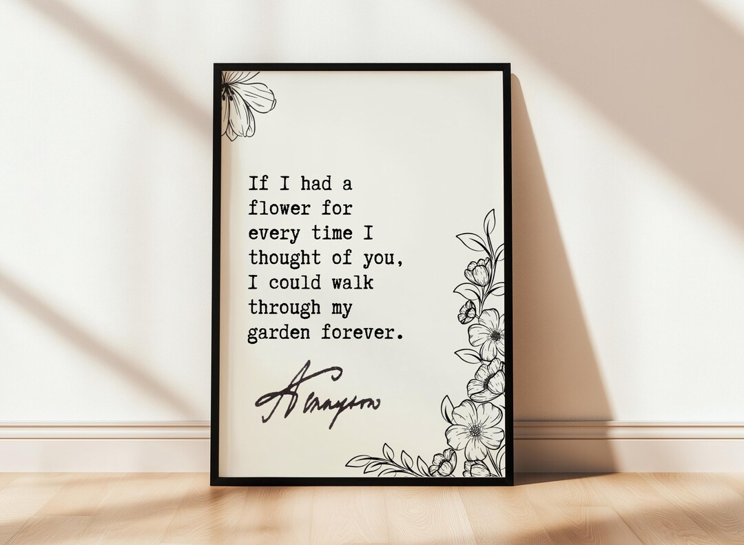 Alfred Lord Tennyson Poster: Romantic Typewriter Print, Literature ...