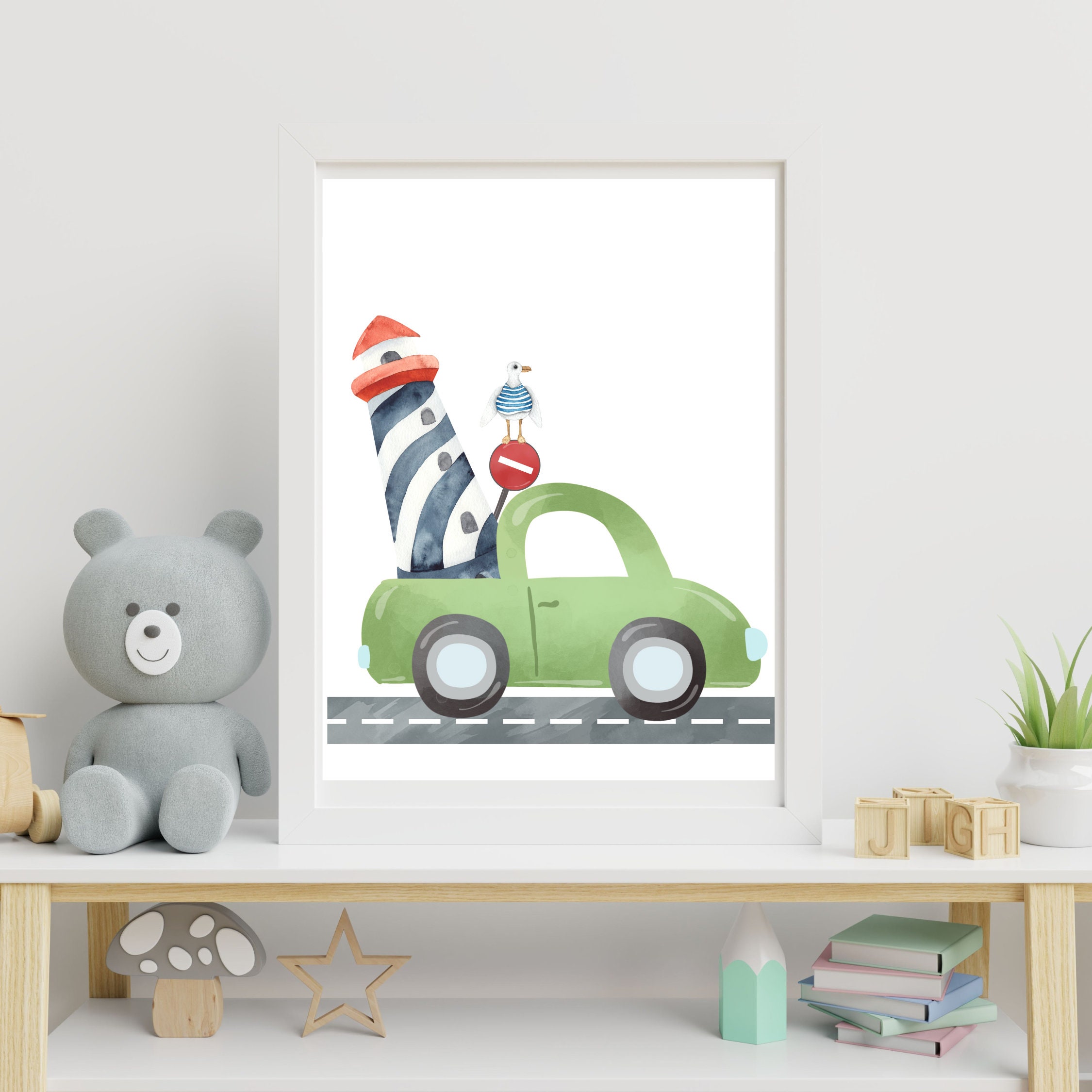 Transport Print, Transport Nursery Wall Art, Boys Nursery Wall Art ...