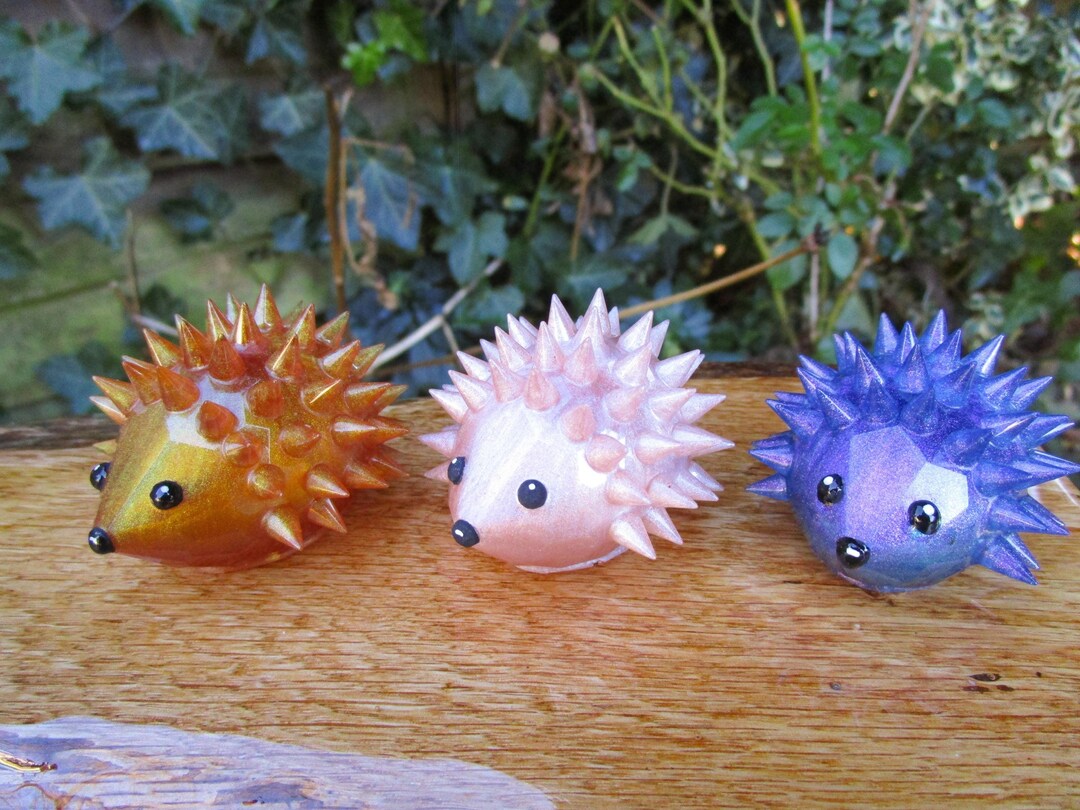 Hedgehog Ornament/figurine/ Hedgehog Present/ Hedgehog Gifts/ Garden ...