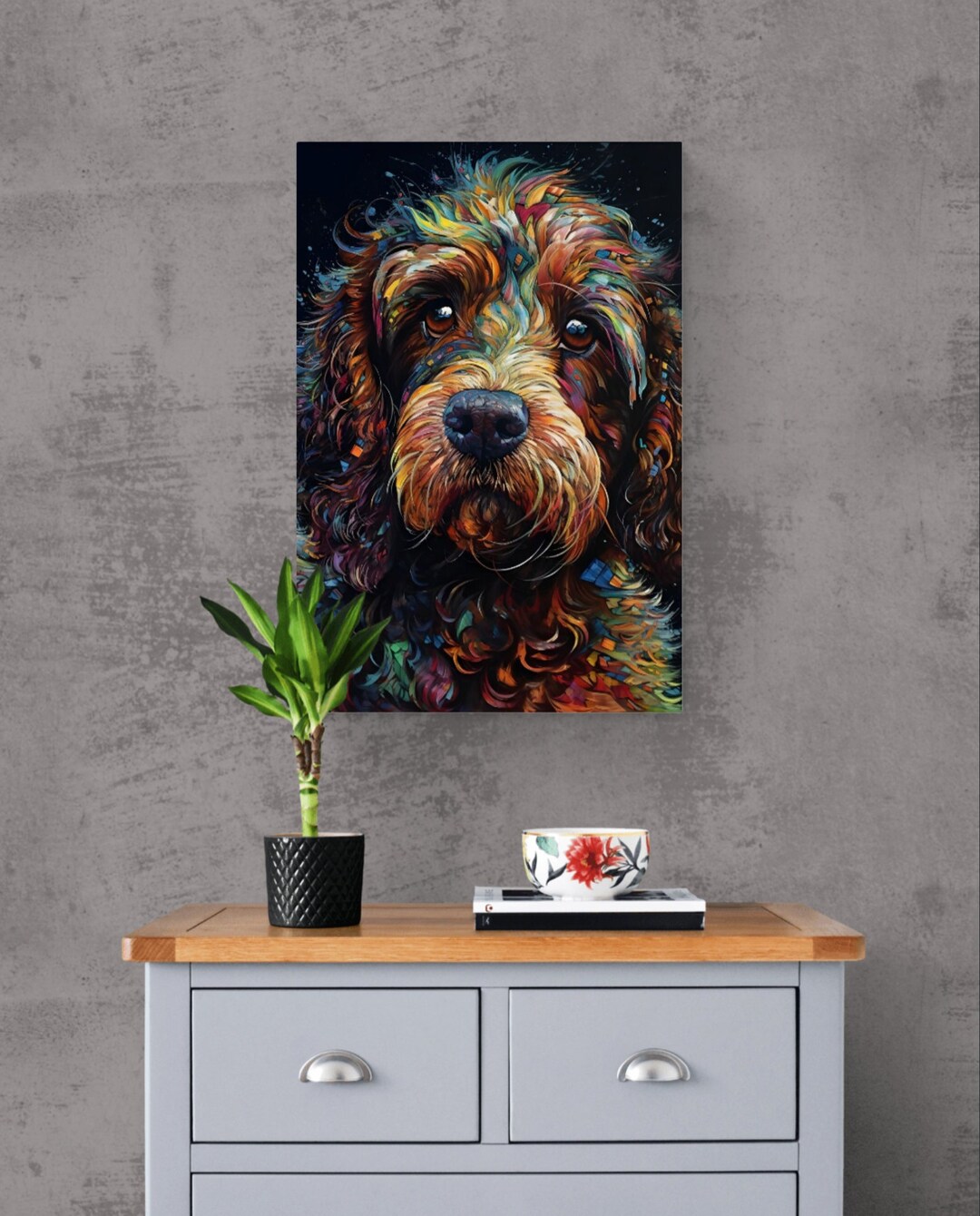 Instant Download Cockapoo Digital Art for Home Decor and Dog - Etsy