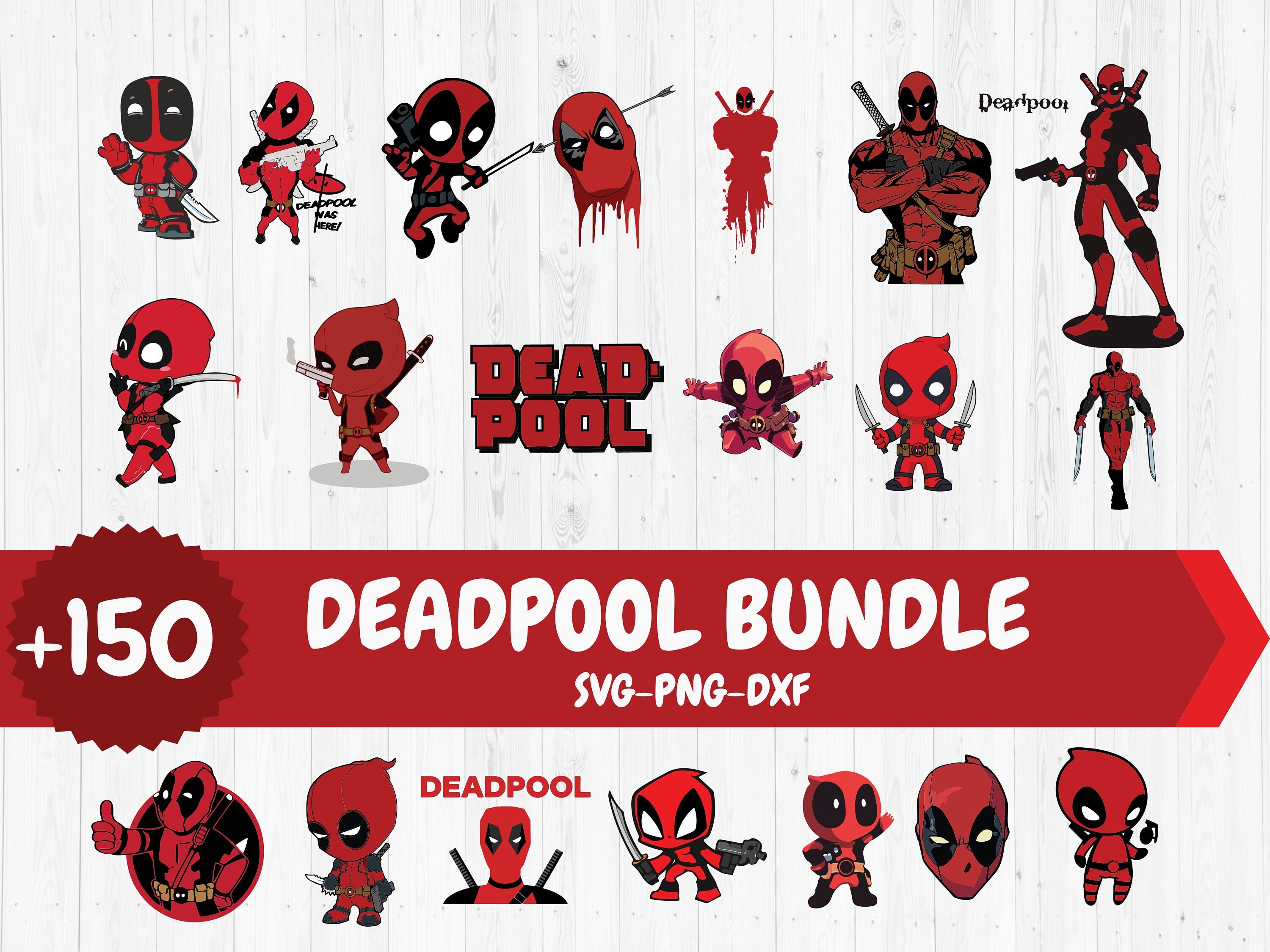 Deadpool Svg Bundle,150 SVG-PNG-DXF, Deadpool Png, Deadpool Cricut ...
