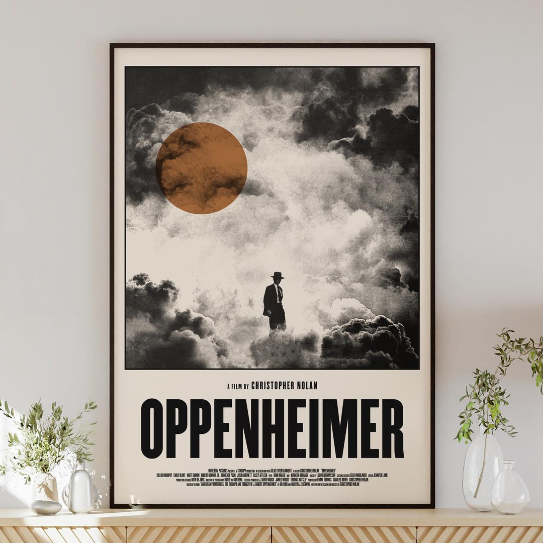 OPPENHEIMER Poster Digital Download, Minimalist Wall Art, Mid-century ...