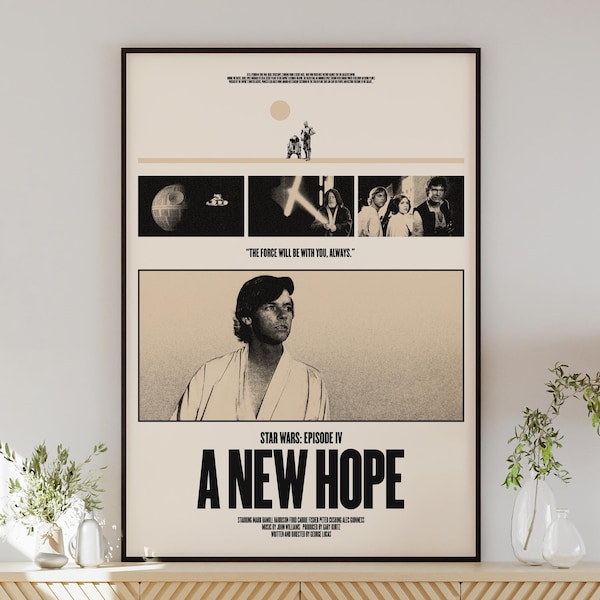 Starwars a New Hope Poster - Etsy