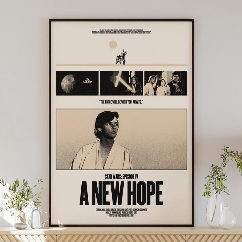 Starwars a New Hope Poster - Etsy
