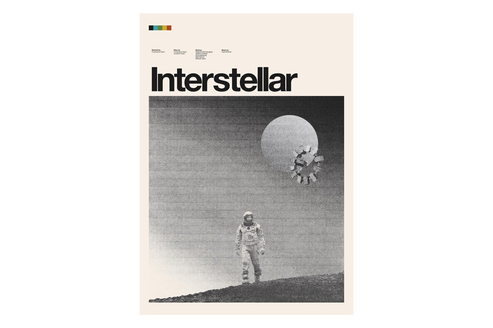INTERSTELLAR Poster Digital Download, Minimalist Wall Art, Mid-century Modern, Vintage Style ...