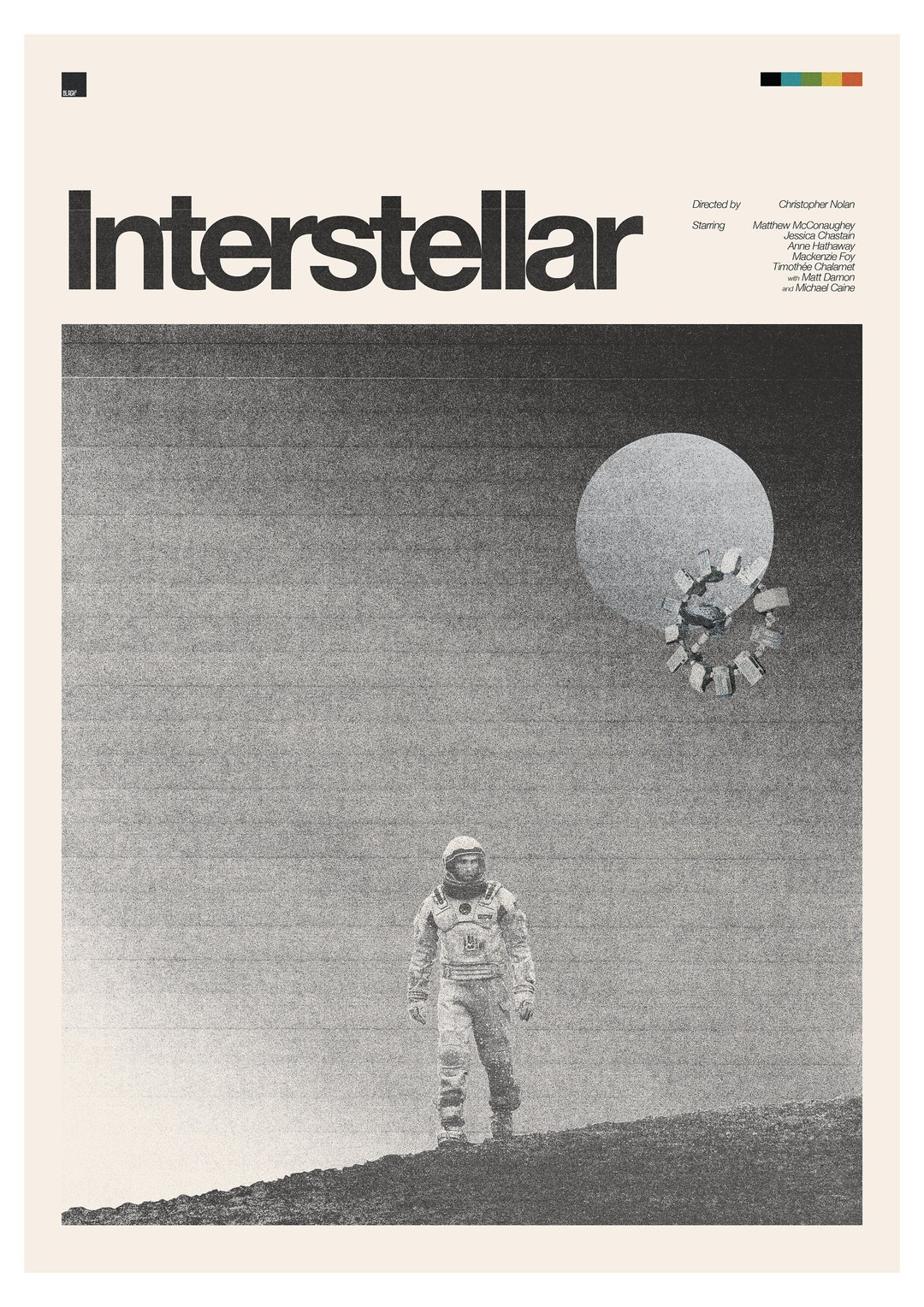 Interstellar Inspired Poster Matthew Mcconaughey Jessica - Etsy