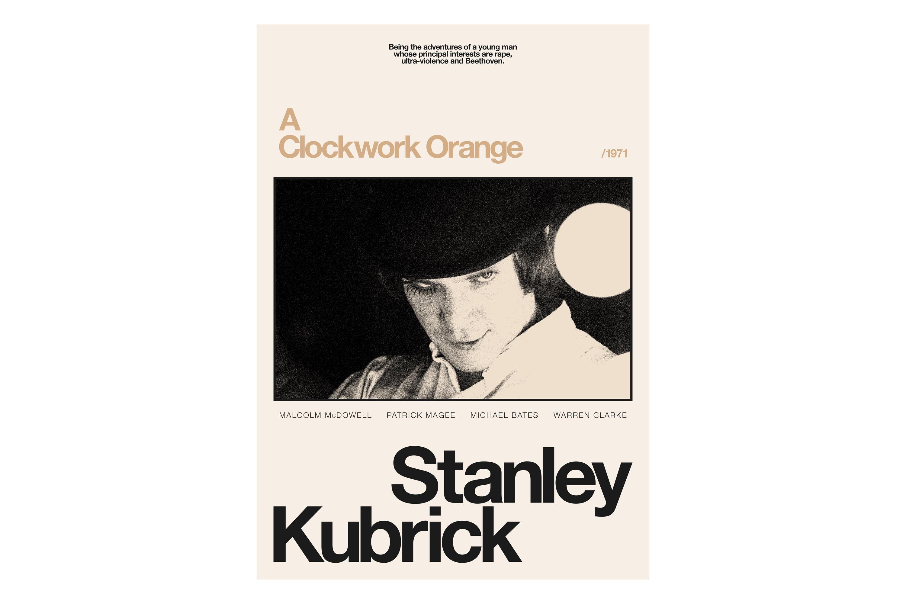 A CLOCKWORK ORANGE Poster Digital Download, Minimalist Wall Art, Mid ...