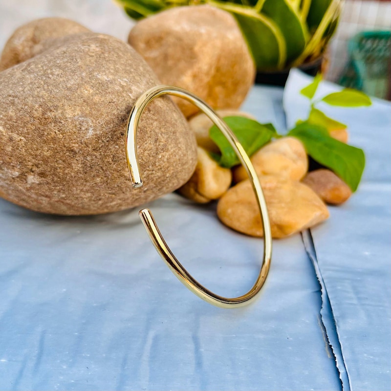 Solid Brass Bracelet - Etsy