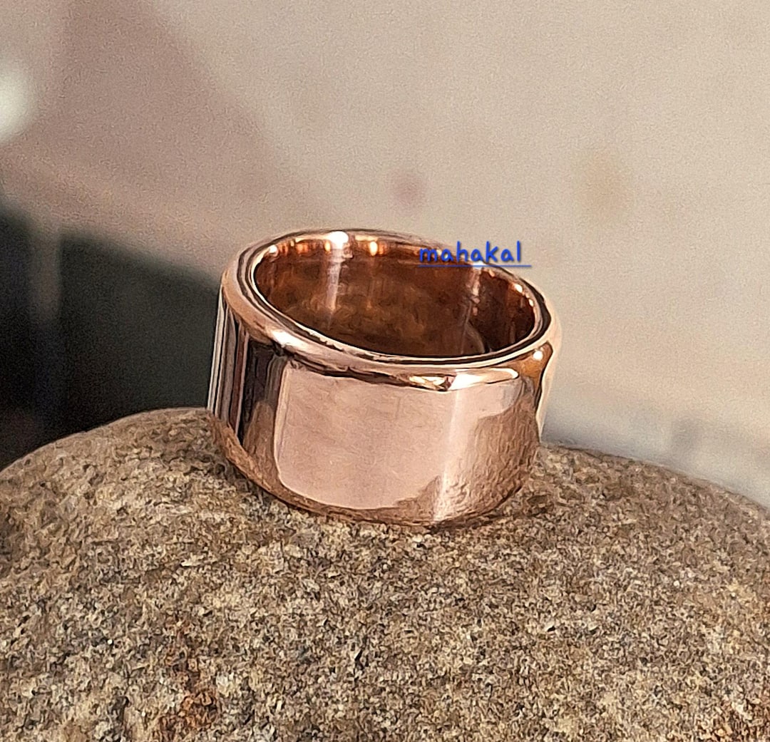 Thick Heavy Copper Ring – Handmade Heavy Solid Band Rings, Rustic ...