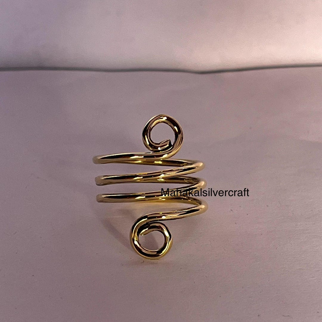 Handmade Brass Warp Ring: Minimalist Dainty Jewelry - Etsy