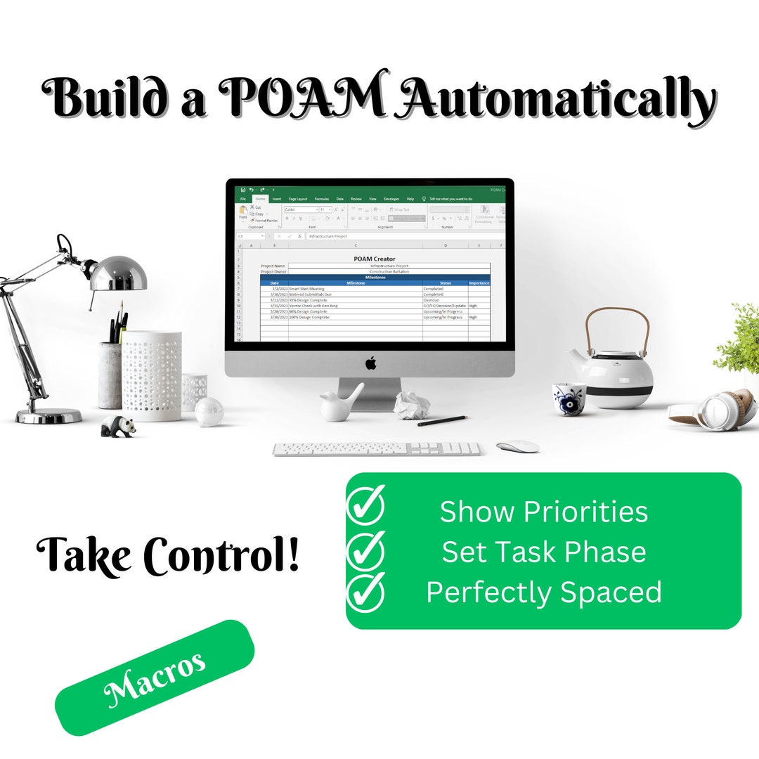 POAM Builder | Automatically Build a POAM | Build to Powerpoint - Etsy