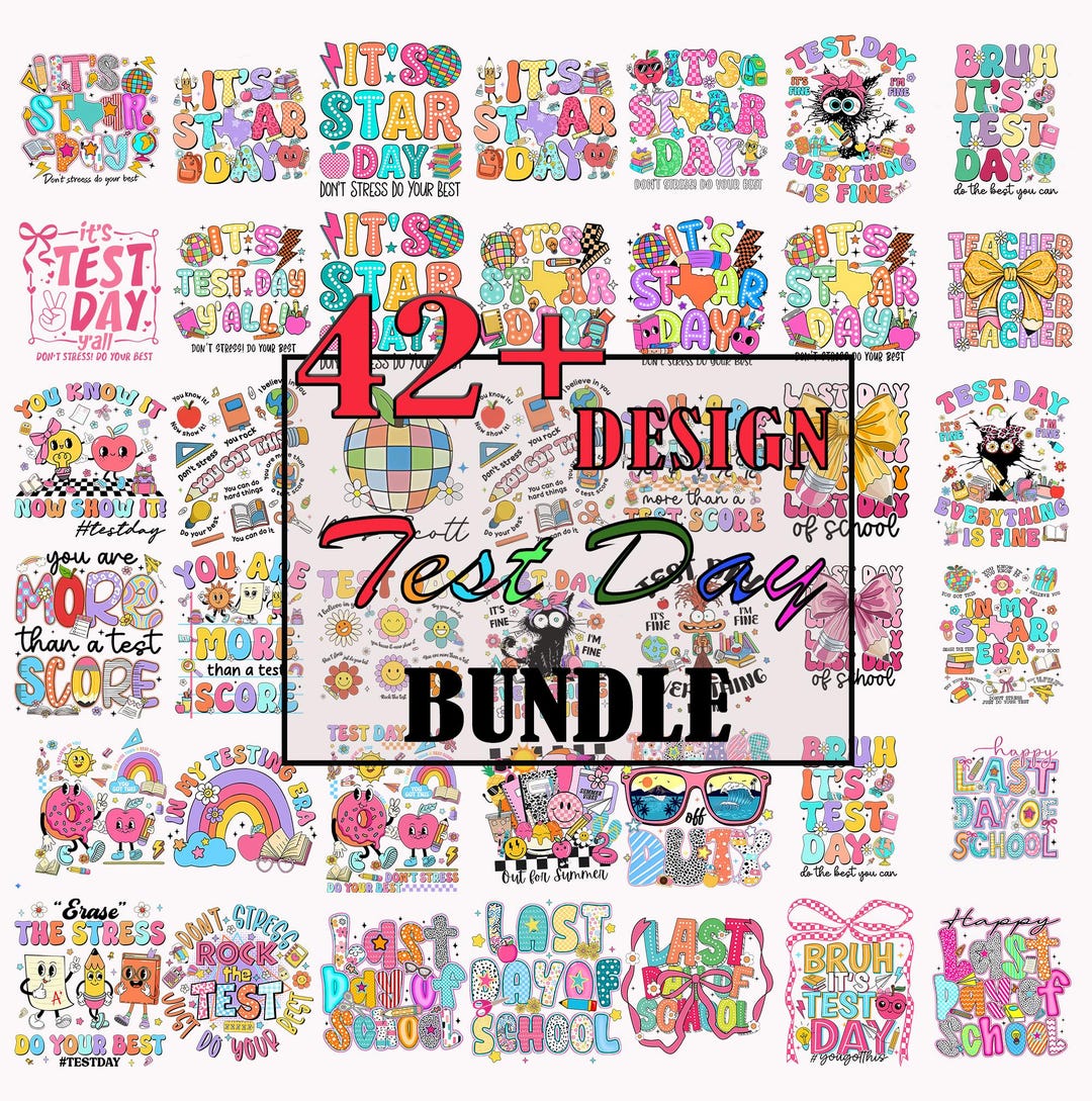 42+ Test Day Png Bundle, Testing Day Sublimation, State Testing Png ...