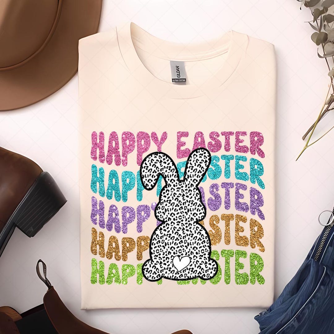 Happy Easter Glitter PNG, Cute Floral Spring Clipart, Pastel Carrot and ...