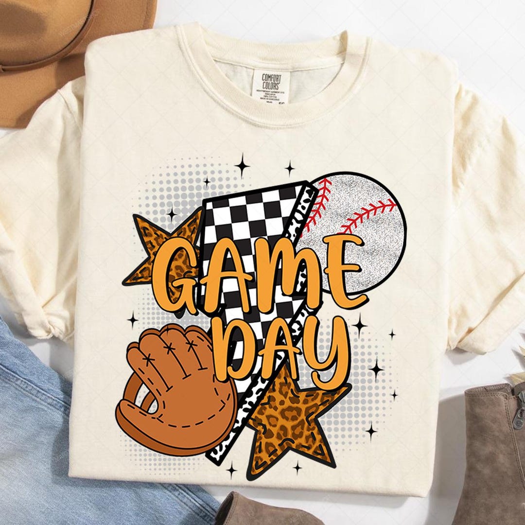 Game Day Baseball Lightning Bolt PNG, Baseball Coquette Png, Game Day ...