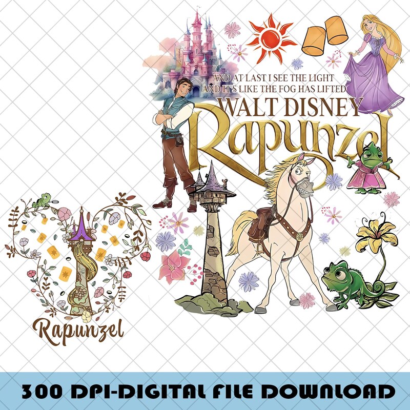 Rapunzel Tower Digital - Etsy