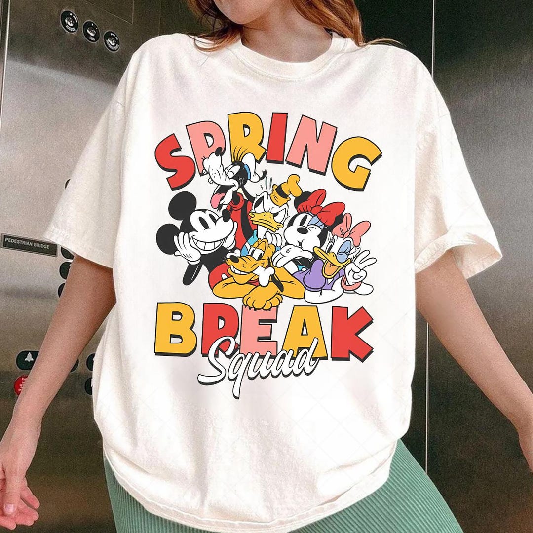 Spring Break 2025 Png, Spring Break Squad Png, Funny Spring Png, Mouse ...
