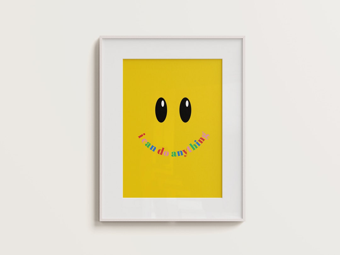 I Can Do Anything Smiley Poster Inspirational Poster Kids Posters Happy ...