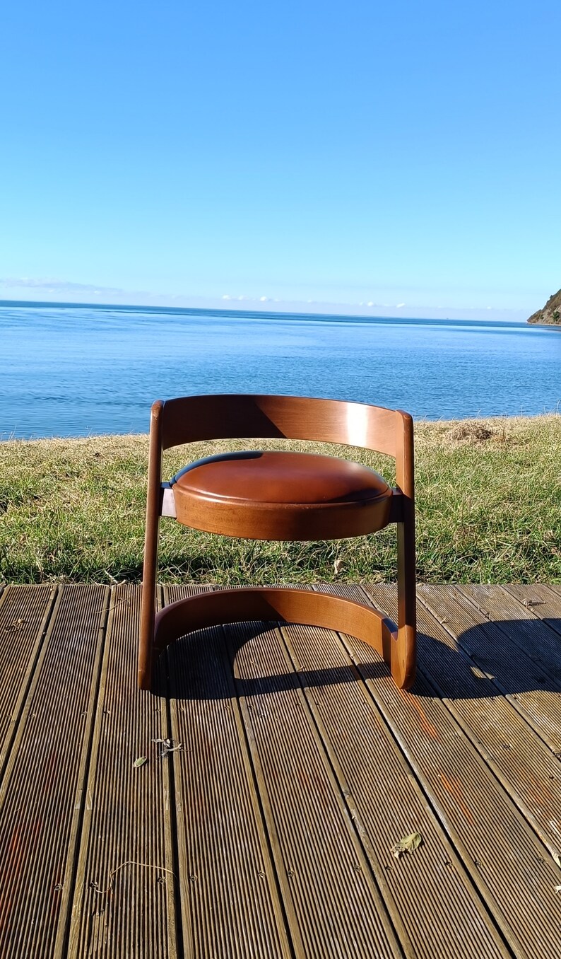 Midcentury Stool Designed by Willy Rizzo for Mario Sabot / - Etsy