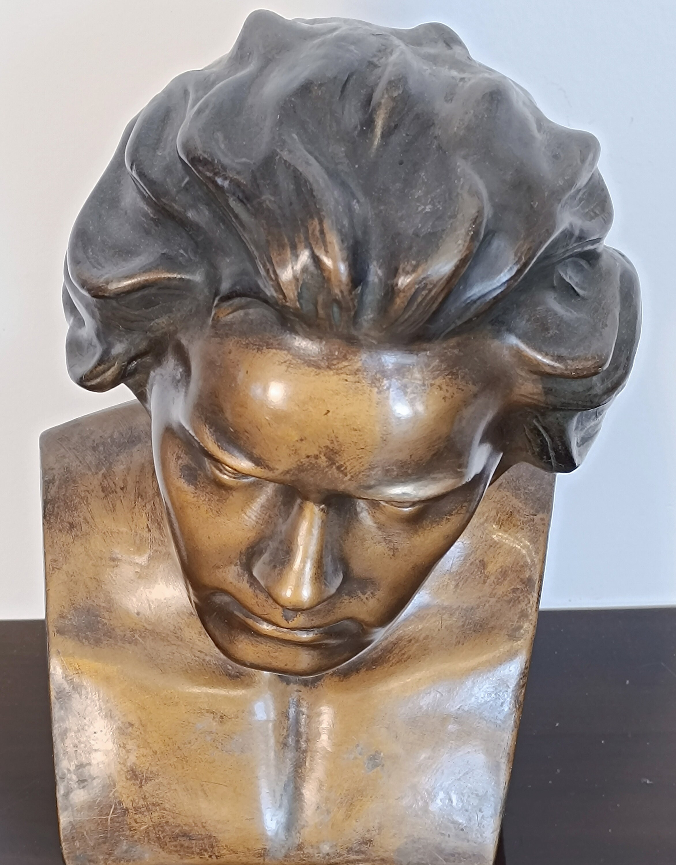 Beethoven Large Plaster Bust Painted Bronze / Vintage - Etsy