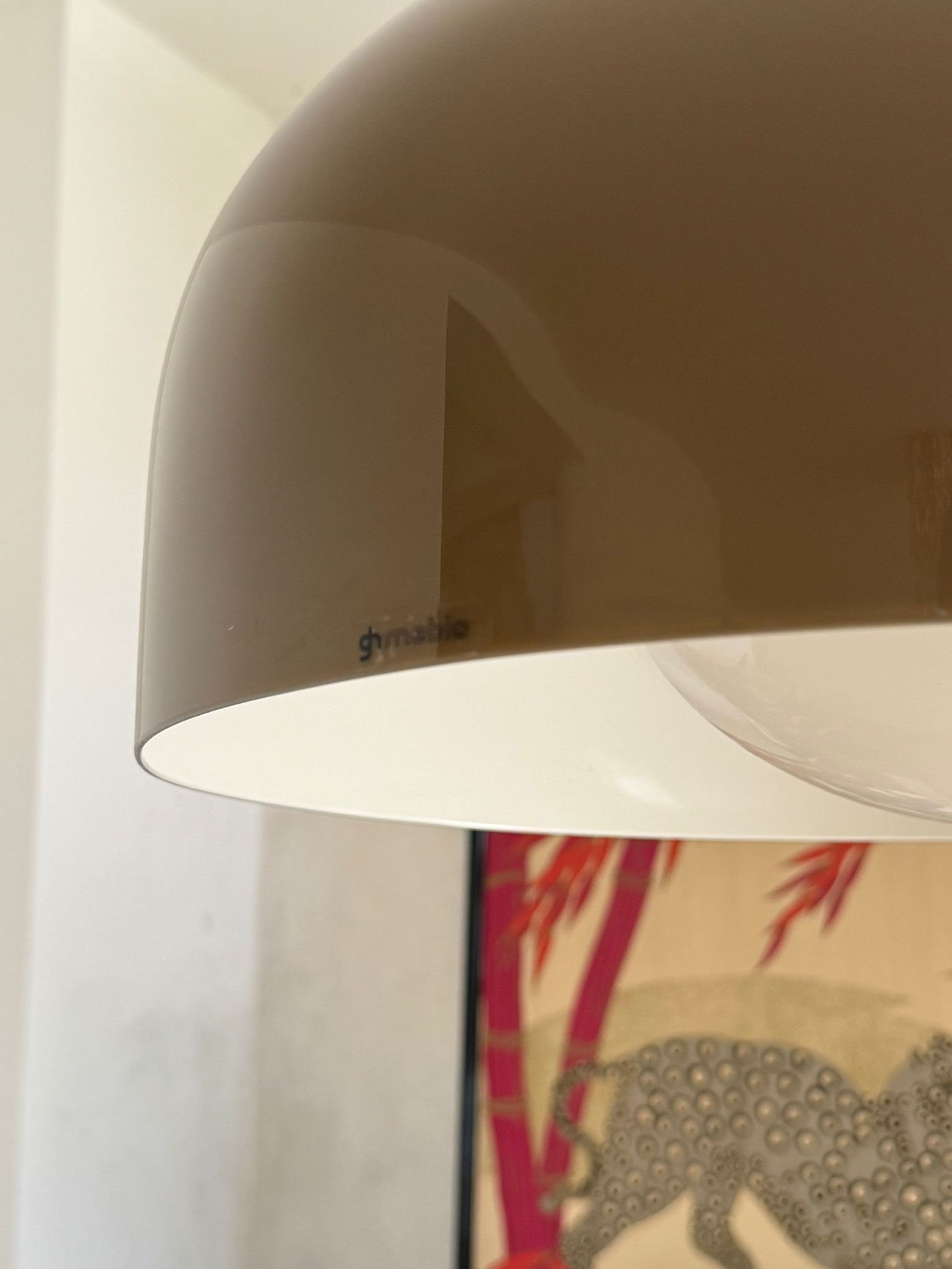 Large Vintage Brown Plexiglass Pendant Lamp / Design by Luigi Massoni ...