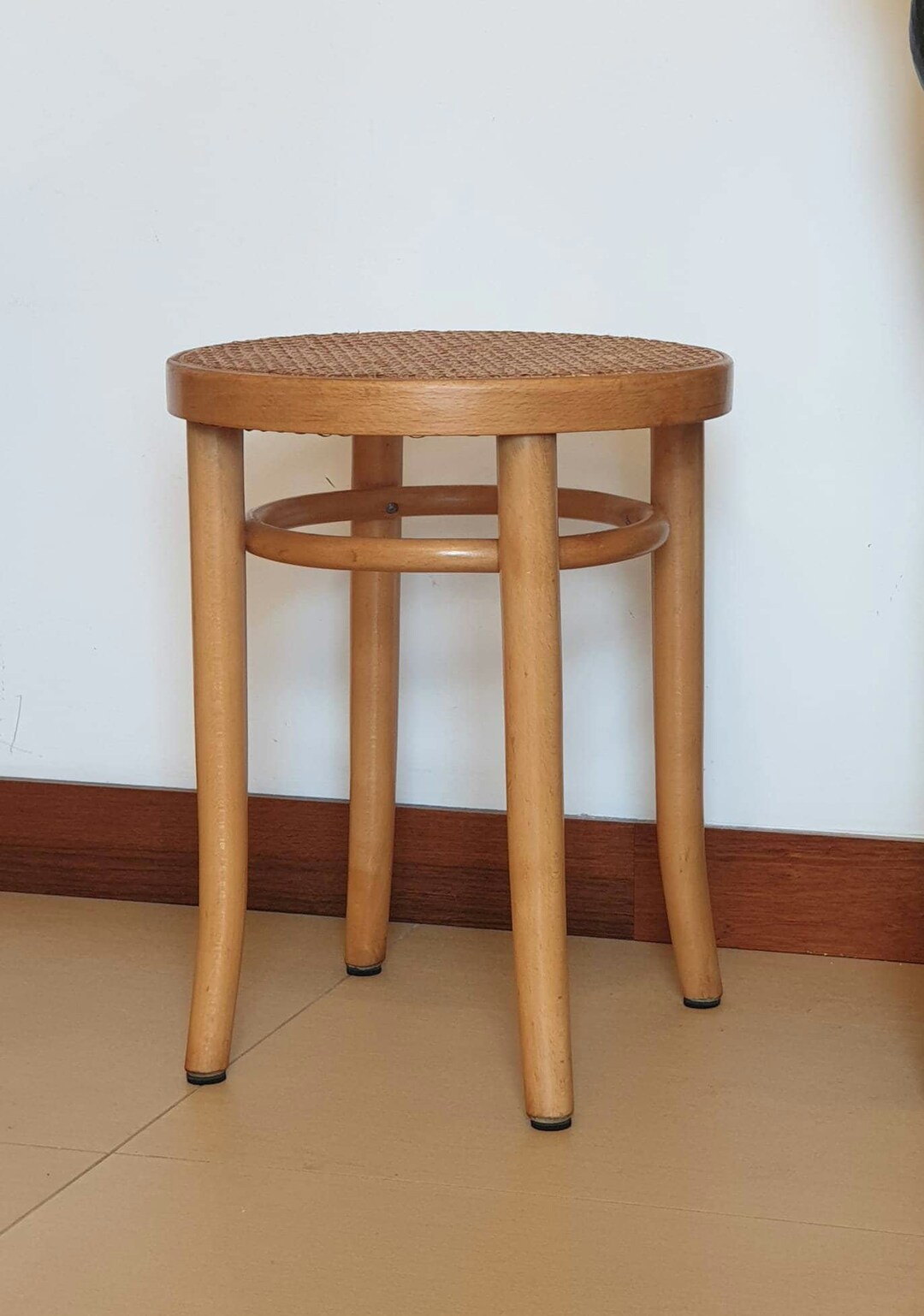 Stool in Thonet Style / Vienna Straw / 1970s-1980s / Vintage Stool ...