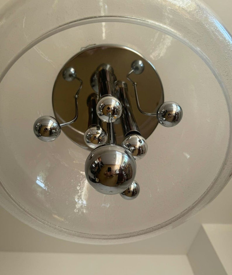Large and Rare Space Age Sputnik / Murano Glass With Inner Bubbles ...