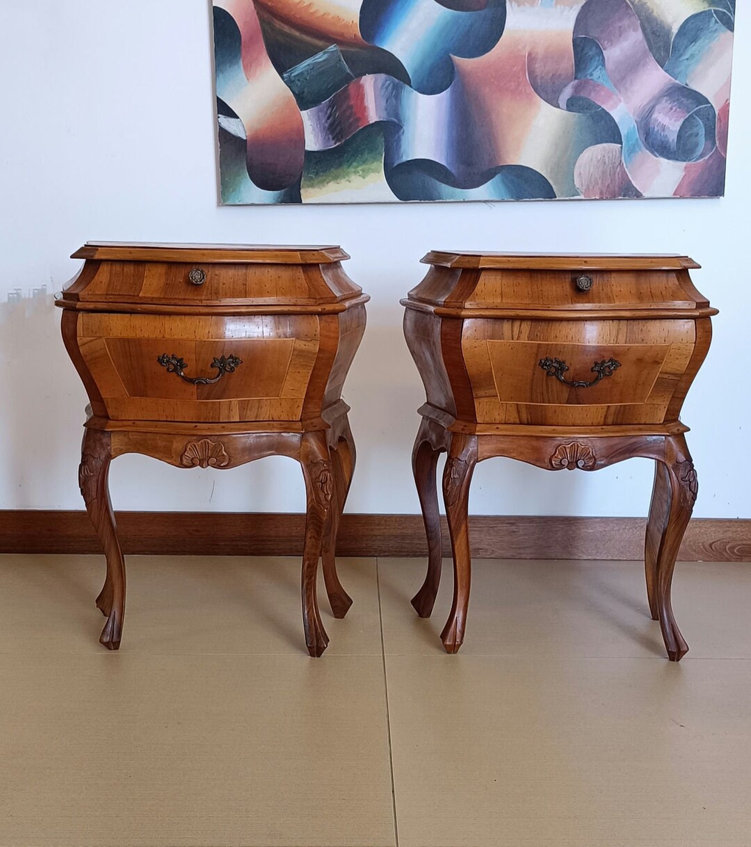 Beautiful 1 of 2 Bedside Tables in the Venetian Baroque Style / Made in ...