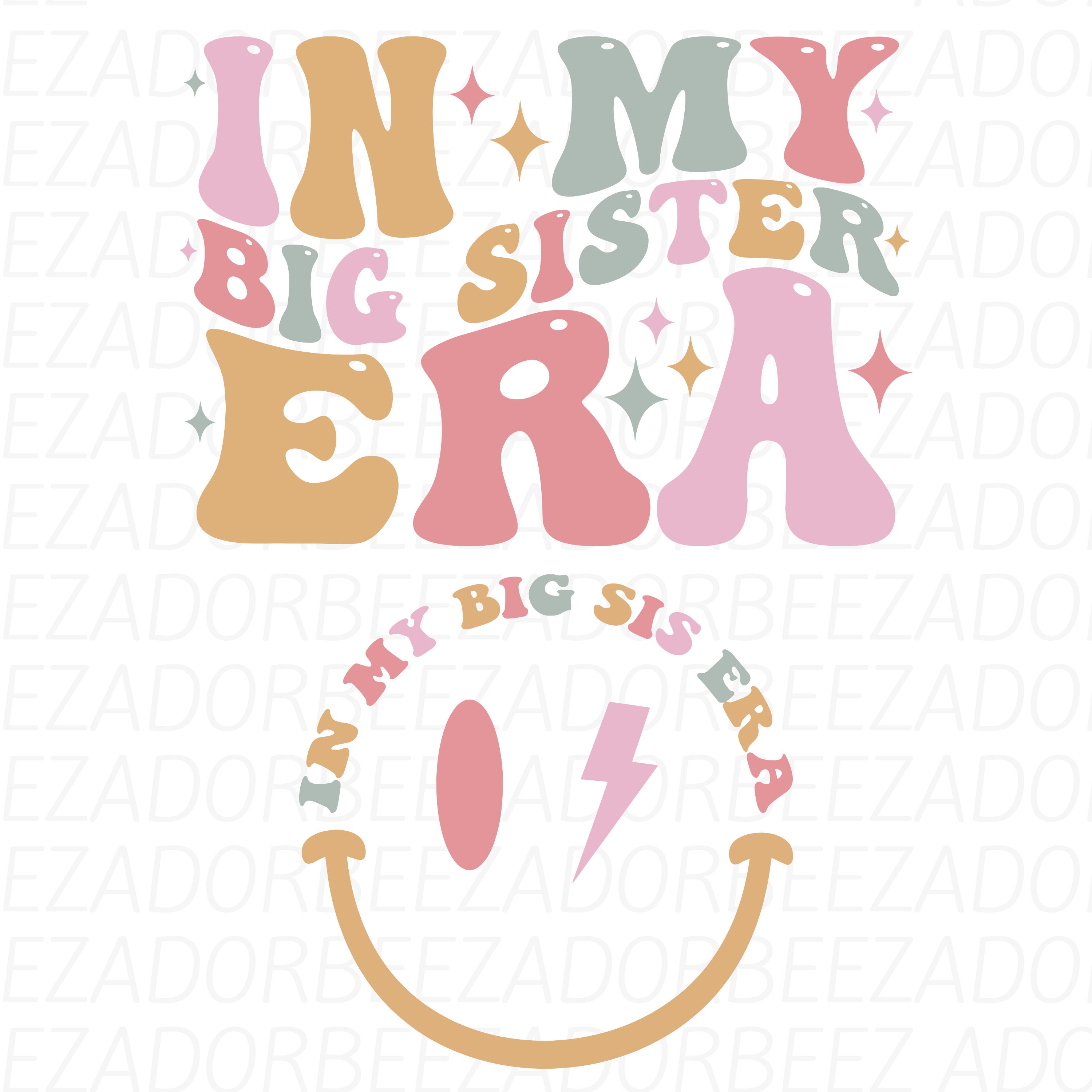 Big Sister Svg Png Bundle, Funny Sibling Shirt, Big Sis Shirt Design ...