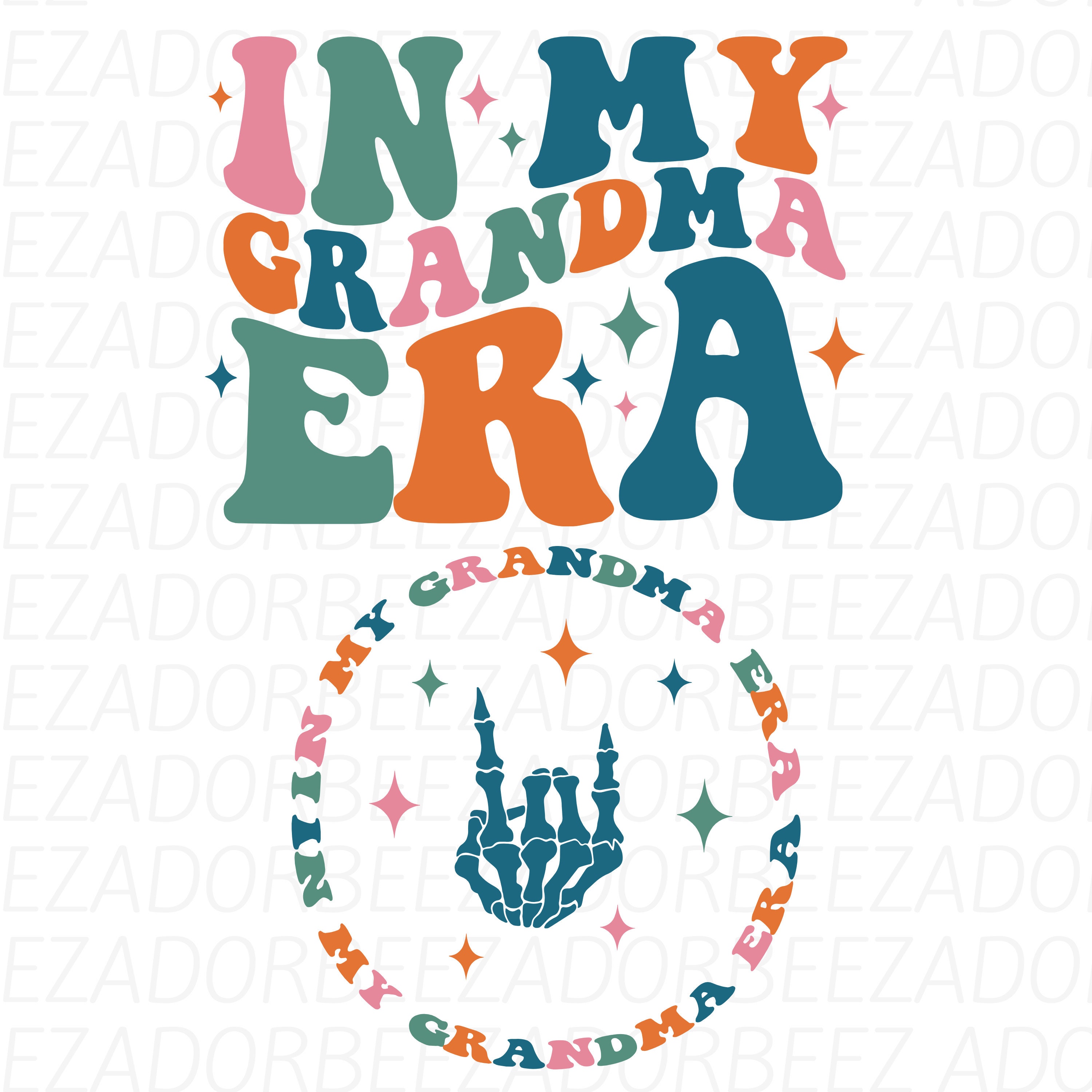 In My Grandma Era Svg Bundle, Grandma Era Png, Grandma Era Tshirt ...