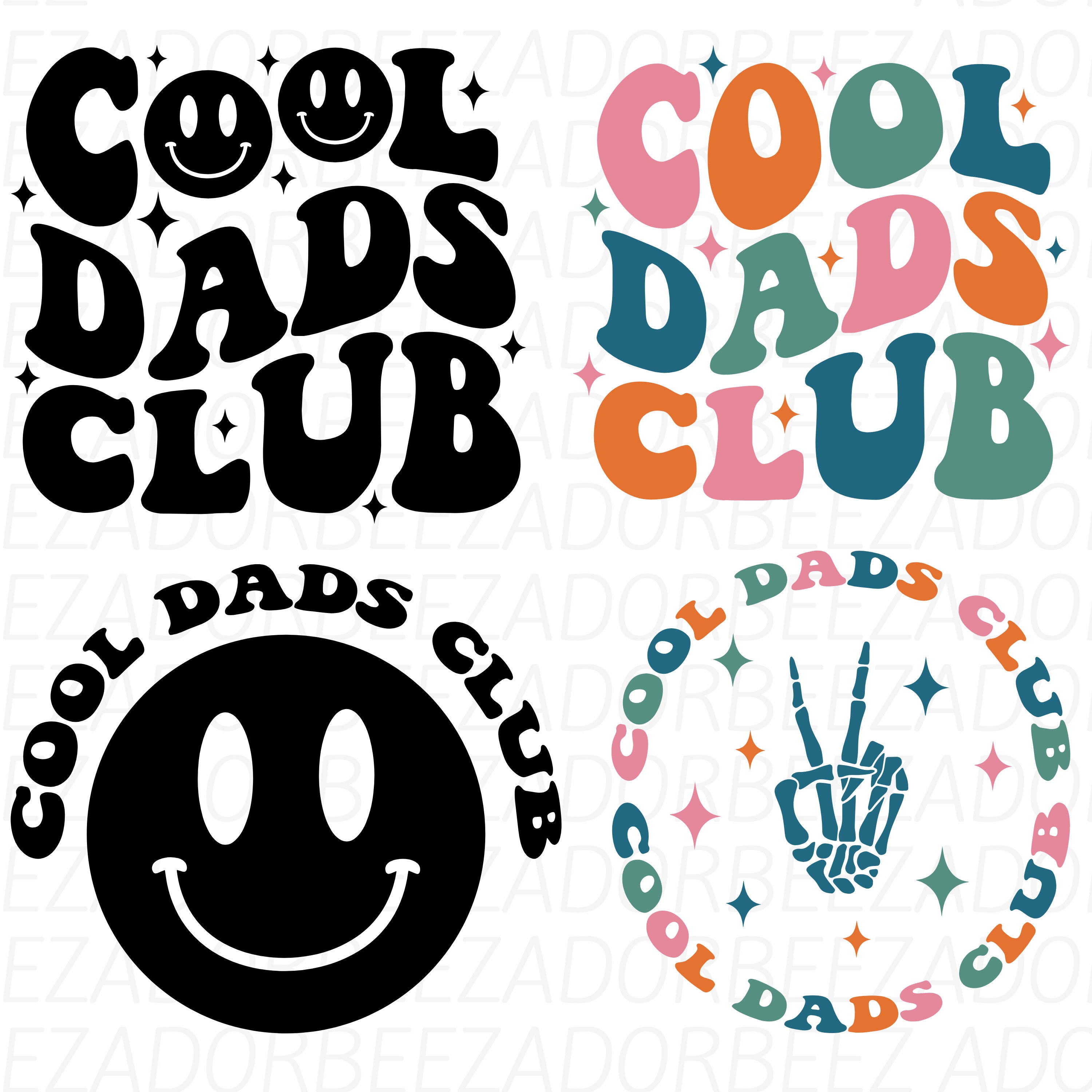 Cool Dads Club Svg Png Bundle, Cool Dads Club Shirt, Funny Father ...