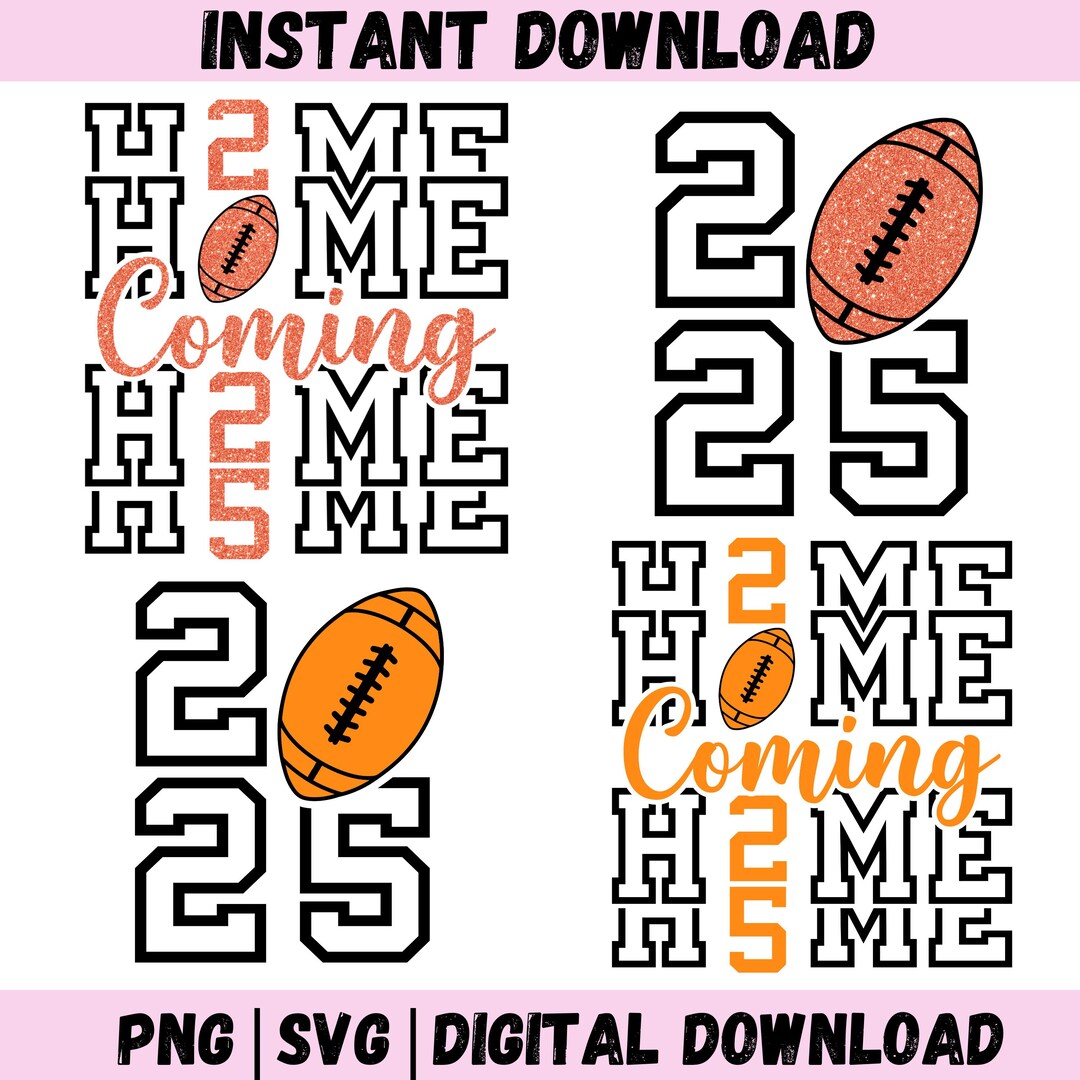 Hoco 2025 Svg Png, Glitter Homecoming 2025, Football High School Shirt ...