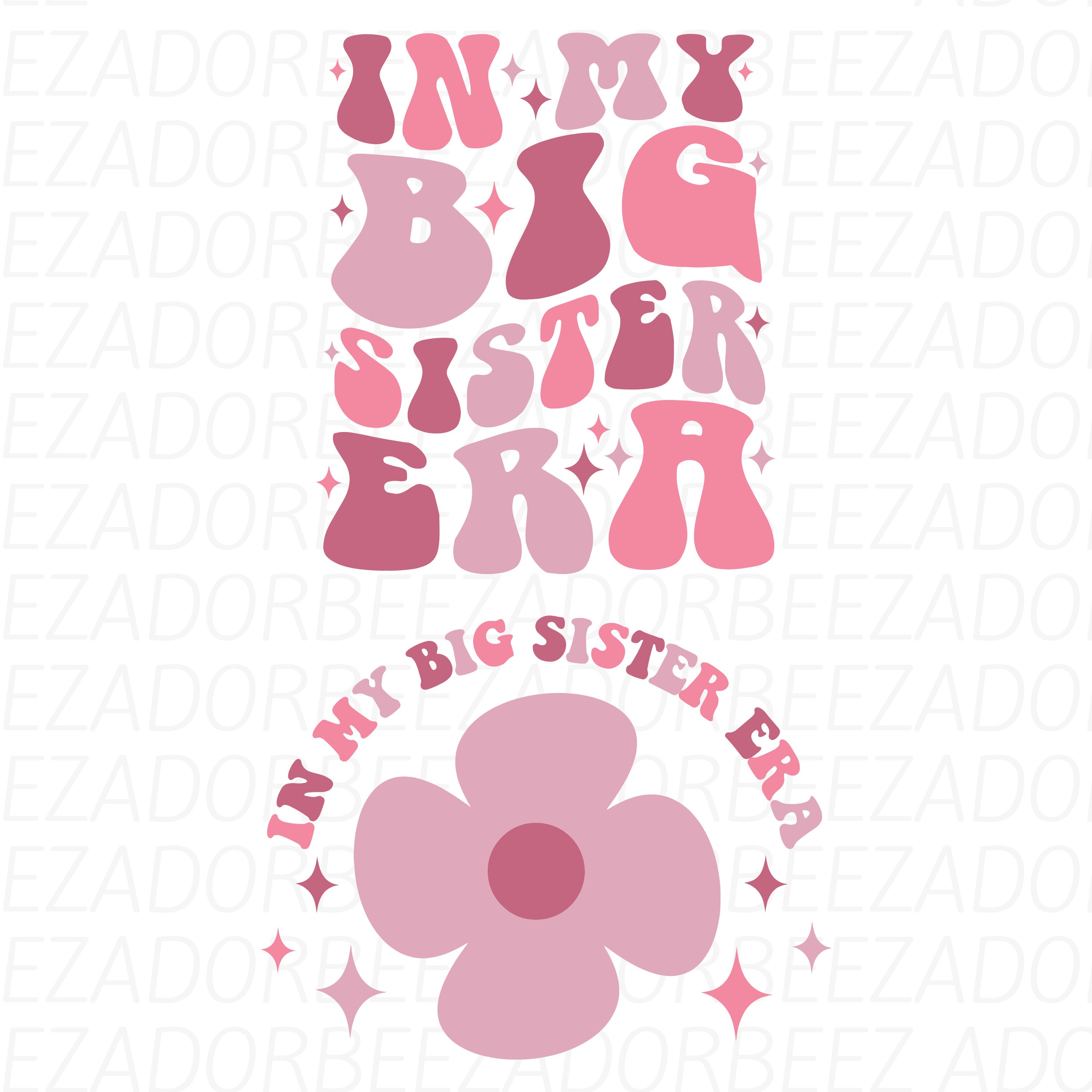 Big Sister Svg Png Bundle, Funny Sibling Shirt, Big Sis Shirt Design ...