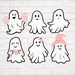 Cute Ghost Bundle, Cheerleader Ghost, Svg and Png Ghost Bundle, Pink ...