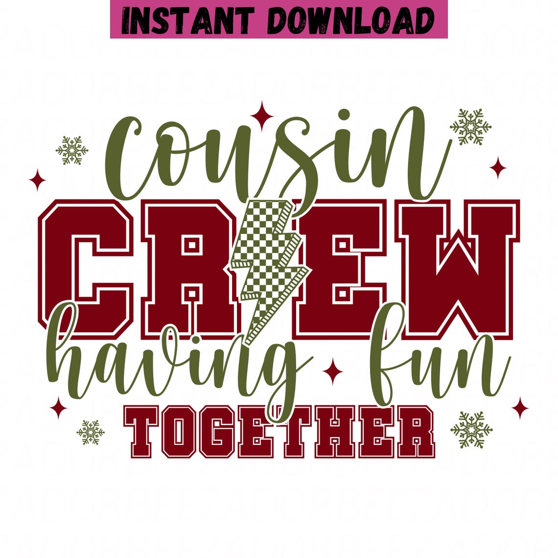 Christmas Cousin Crew SVG PNG, Cousins Having Fun Together, Cousin Crew ...
