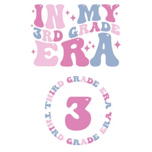Third Grade SVG PNG Bundle: Retro Groovy Designs (digital Download) - Etsy